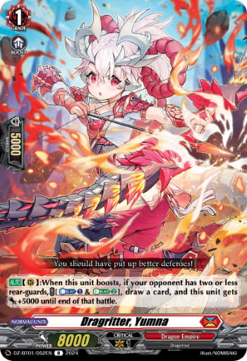 DZ-BT01/052EN Dragritter, Yumna R – Yuubies